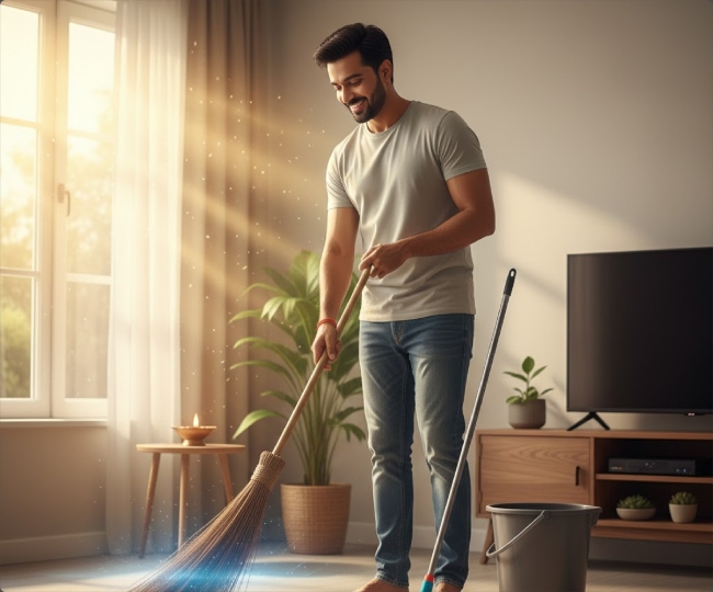 क्या पुरुषों का झाड़ू-पोछा लगाना होता है अशुभ? जानें क्या कहता है ...