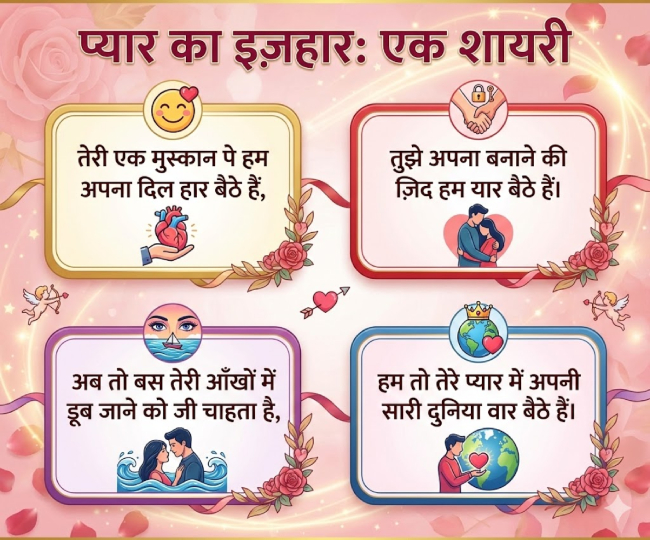 शब्दों में पिरोएं अपना प्यार, वैलेंटाइन डे पर 10 मैसेजेस के जरिए ...