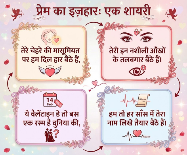 शब्दों में पिरोएं अपना प्यार, वैलेंटाइन डे पर 10 मैसेजेस के जरिए ...