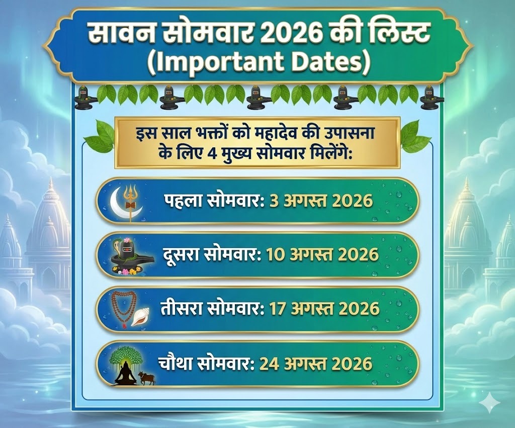 Sawan 2026: कब से शुरू होगा सावन? नोट करें सावन सोमवार की तिथियां और ...
