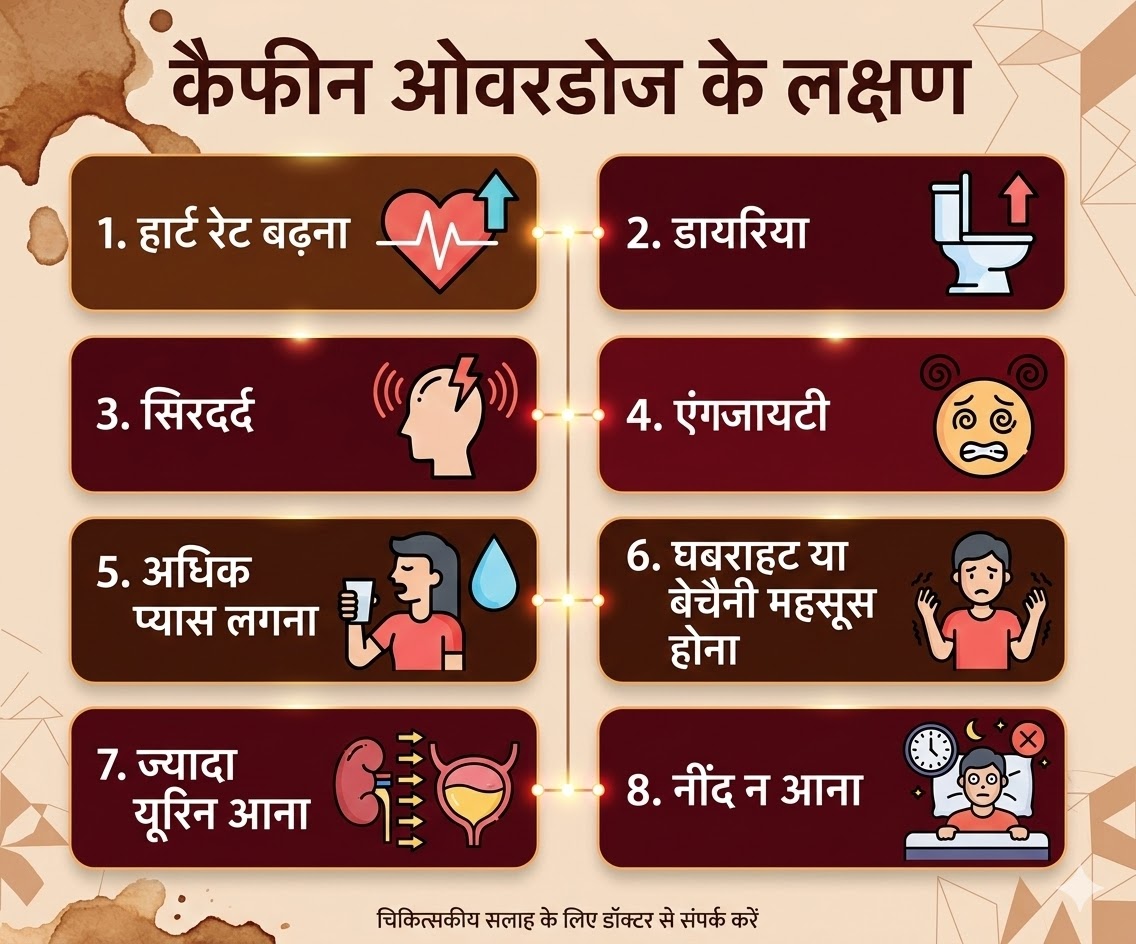 सिरदर्द और बेचैनी कहीं कैफीन ओवरडोज तो नहीं? चाय-कॉफी लवर्स इन लक्षणों ...