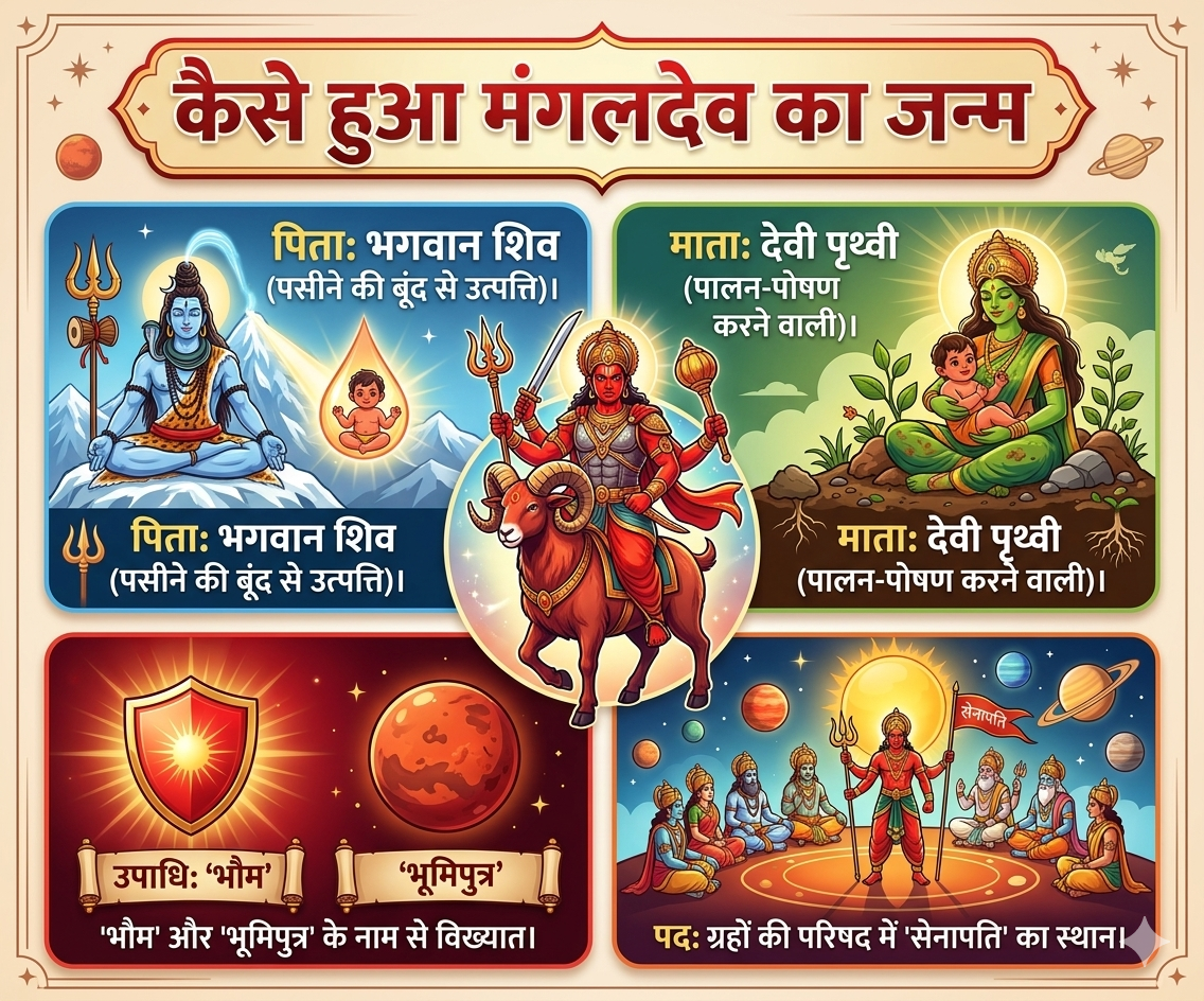 सिर्फ शिव पुत्र नहीं, धरती के बेटे भी हैं मंगल देव, क्या है इन दोनों के ...