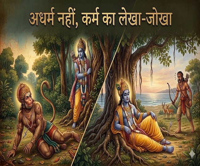 जब बाली का वध बना द्वापर युग में श्रीकृष्ण की मृत्यु का कारण, कम ही ...
