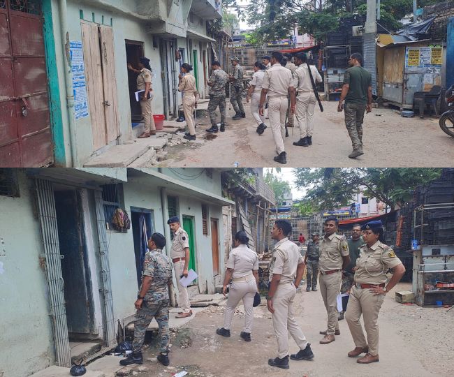 श्रवण बाजार रेड लाइट एरिया में सम्राट की पुलिस की दबिश, घंटों अफरा-तफरी ...