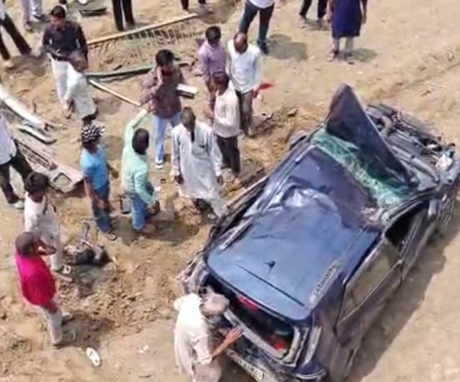 हरिद्वार में सोलानी पुल की रेलिंग तोड़ नीचे गिरी कार, हादसे में पांच ...